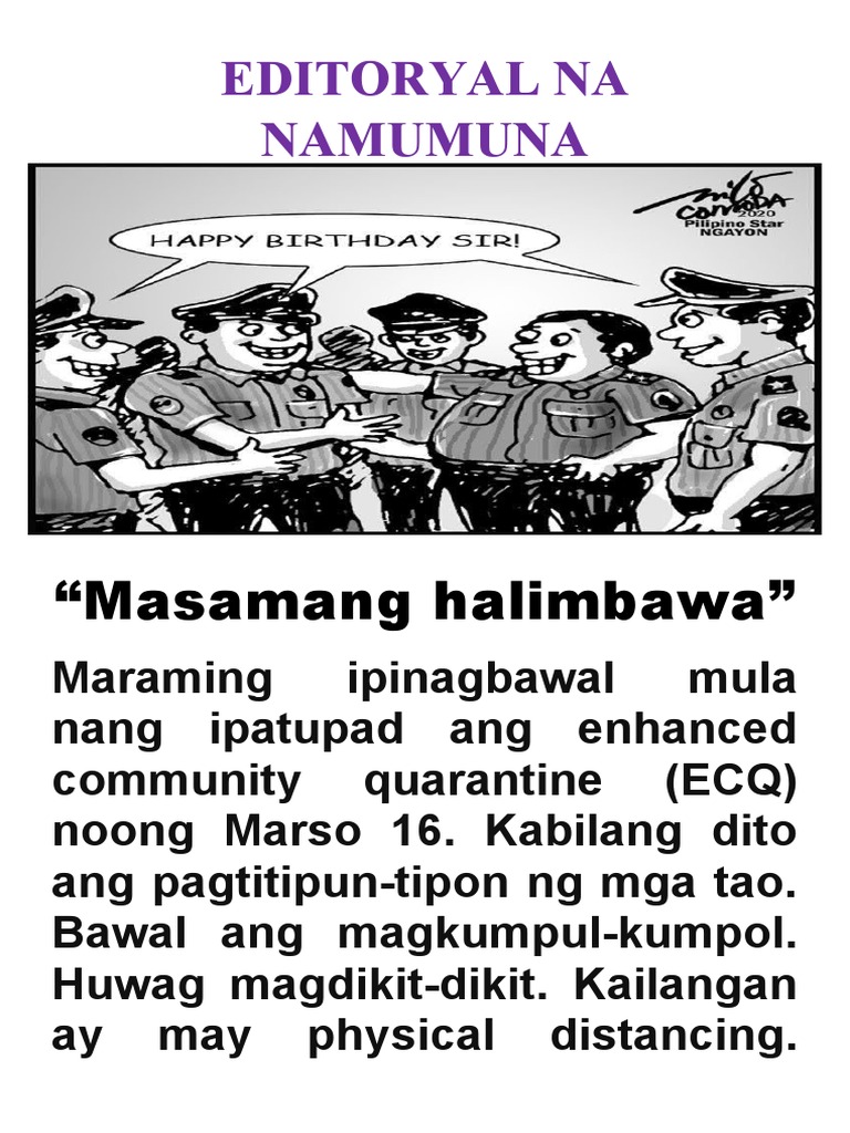 Editoryal Na Namumuna | PDF