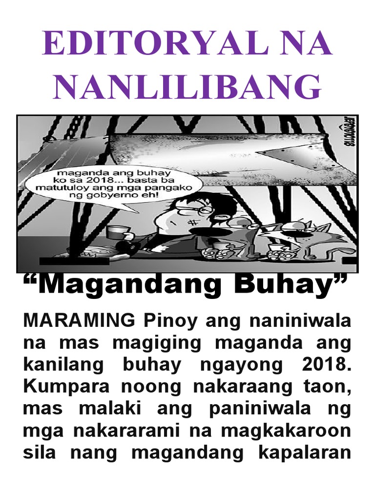 Editoryal Na Nanlilibang | PDF