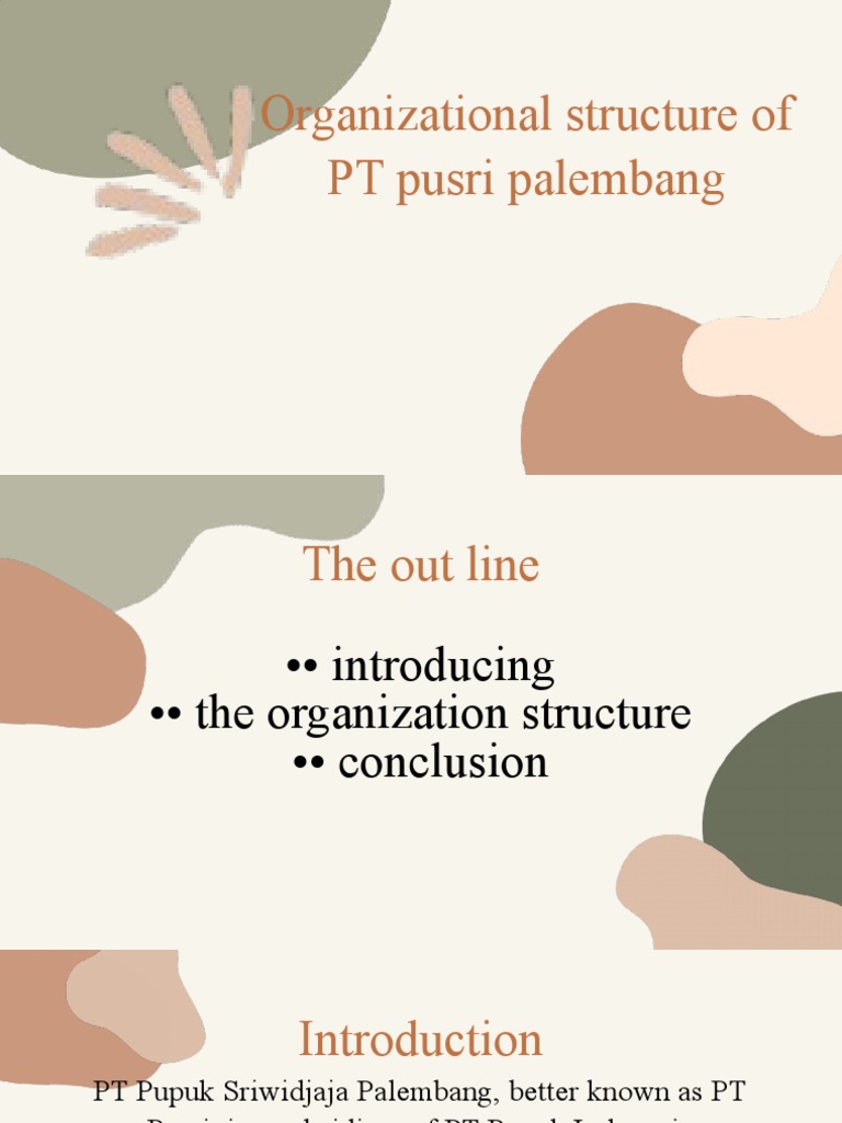 Organizational Structure of PT Pusri Palembang | PDF