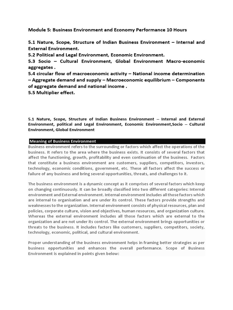 Economics For Managers MODULE 5 | PDF | Measures Of National Income And ...