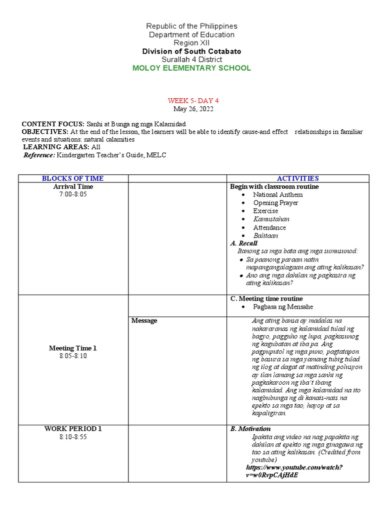 COT-week 5 Q4 2022 | PDF