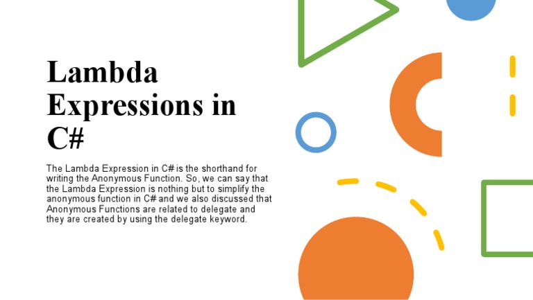 Lambda Expressions in C# | PDF