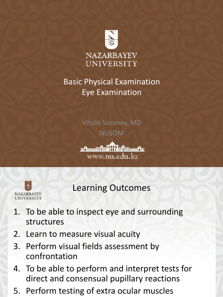 2 - BPE - Eye Examination | PDF | Human Eye | Human Anatomy