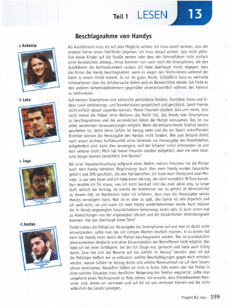 Projekt b2 Neu Testbuch 200 | PDF