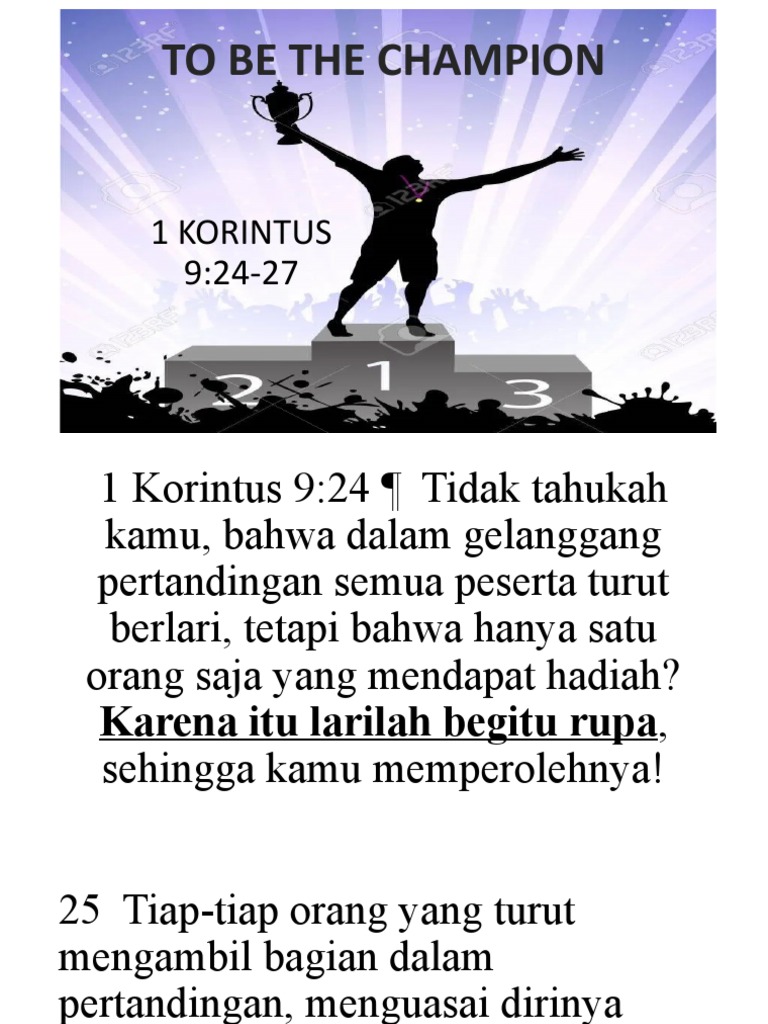 How To Becoming Champion | PDF