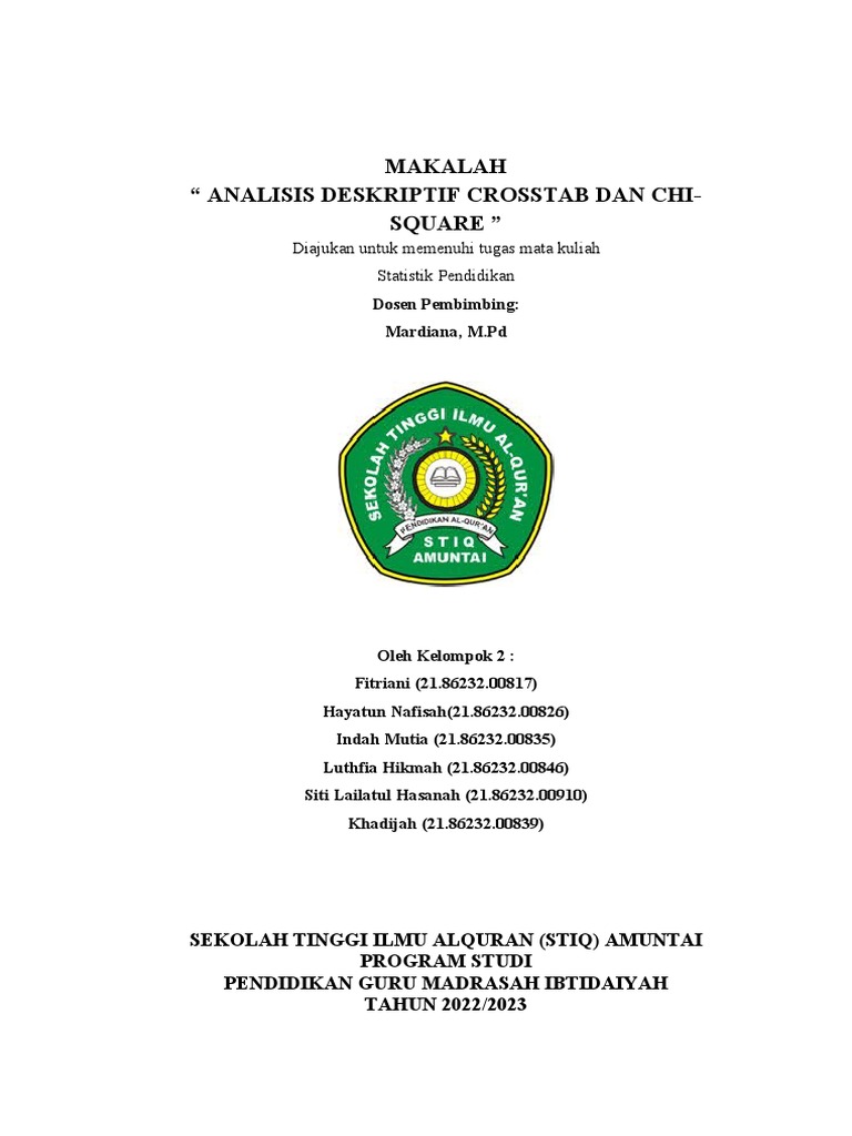Kel.2 Statistik Pendidikan | PDF | Metode & Bahan Ajar | Komputer Kel.2 Statistik Pendidikan | PDF | Metode & Bahan Ajar | Komputer