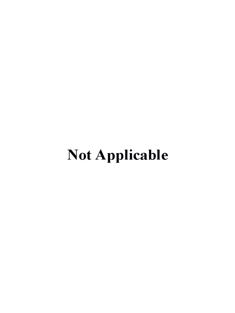 Not Applicable | PDF