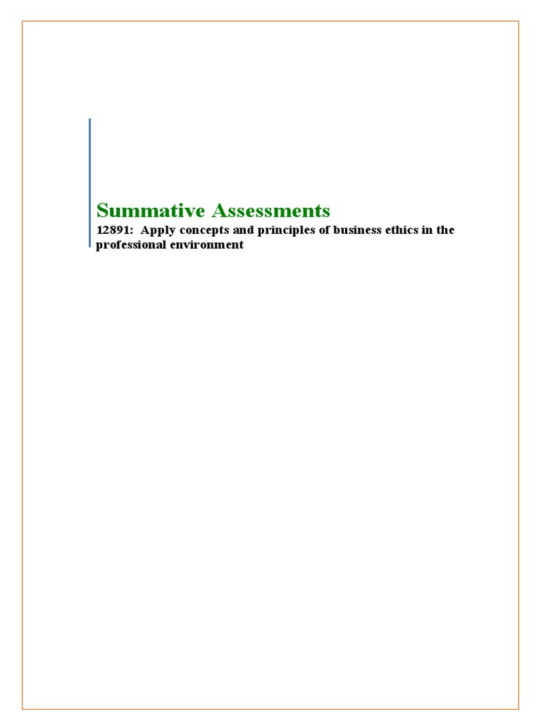 SAQA - 12891 - Summative Assessments | PDF | Learning | Cognitive Science