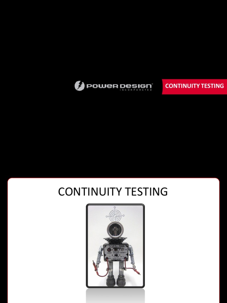 Continuity Testing PowerPoint | PDF | Power Engineering | Electrical ...