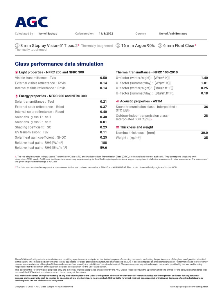 8mm Stopray Vision-51T + 16 Argon 90% + 6mm Clear | PDF