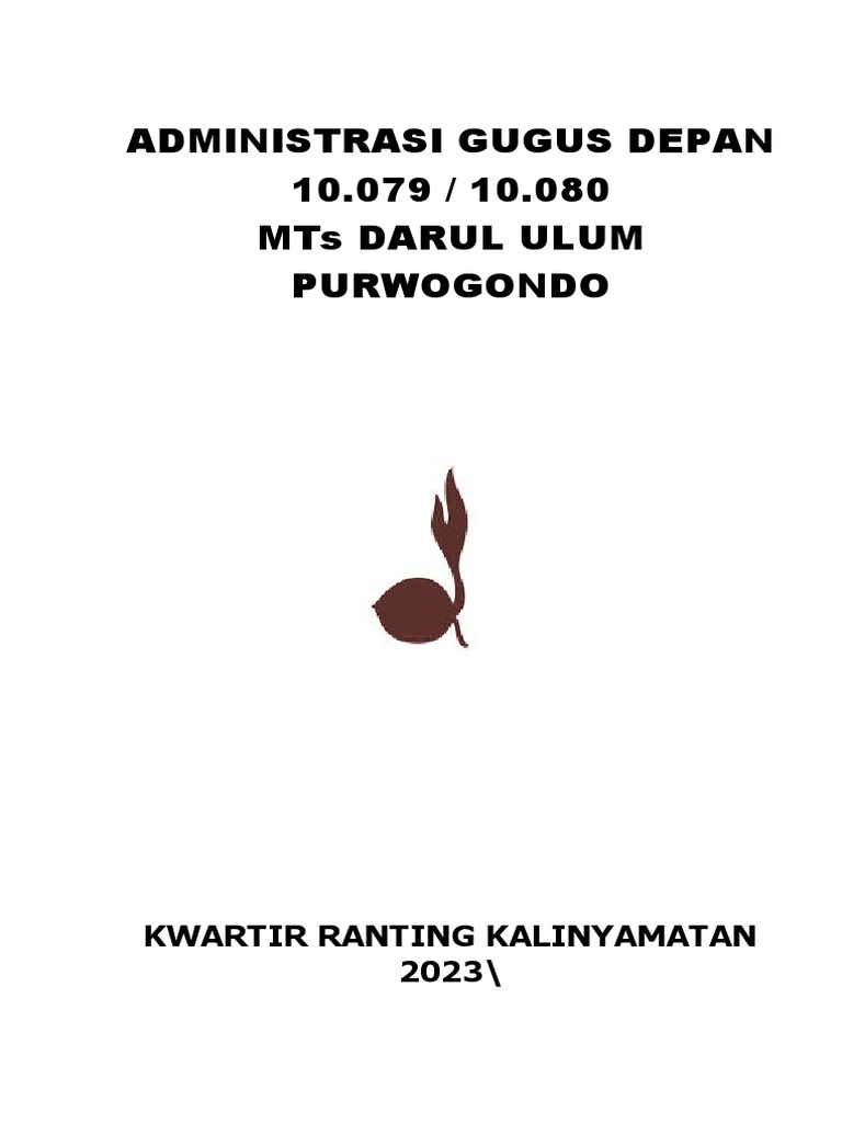 Administrasi Gugus Depan Pramuka | PDF