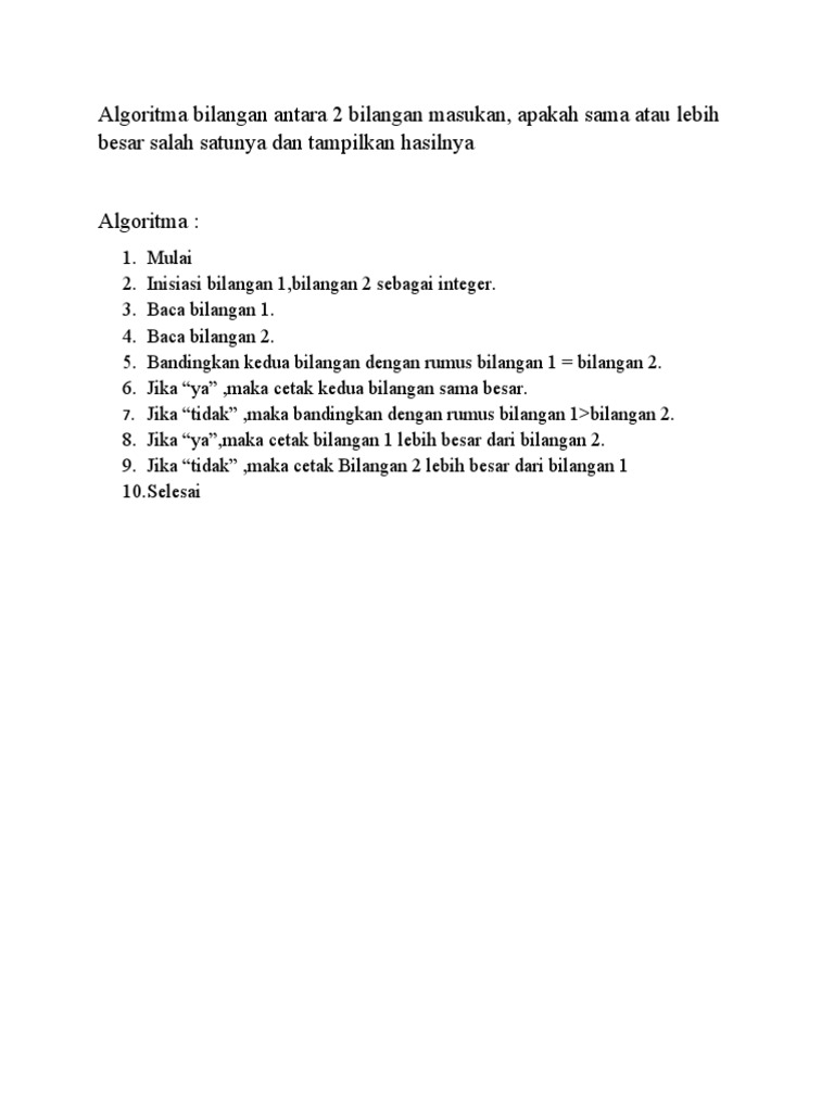 Flowchart Dan Algortima | PDF