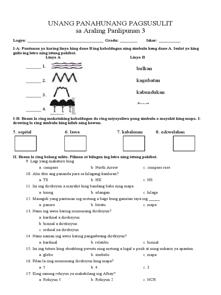 1ST PE AP - Tagalog | PDF