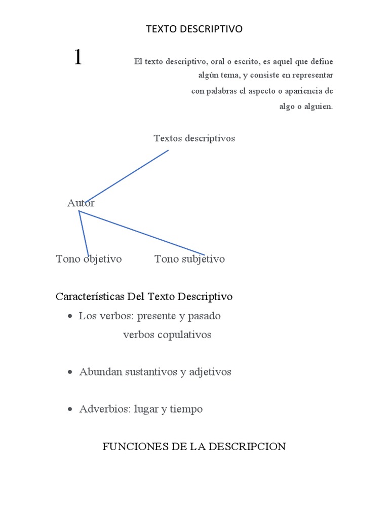 El Texto Descriptivo | PDF | Lingüística