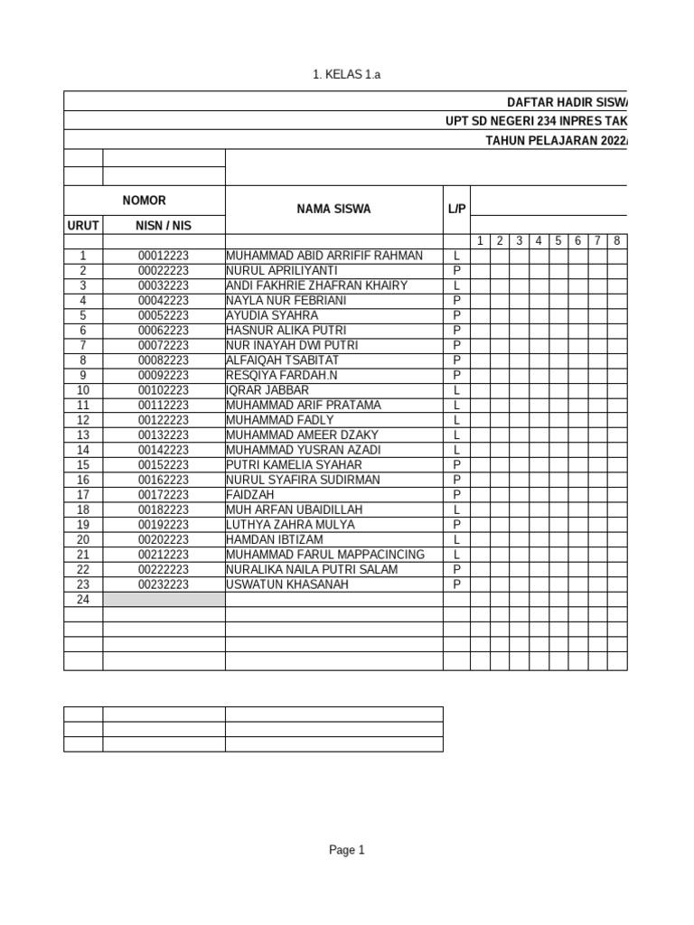 Absensi Manual | PDF