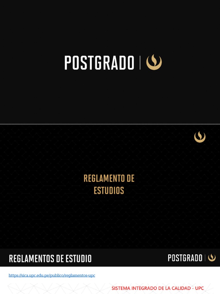 VF Reglamento Postgrado UPC PE | PDF