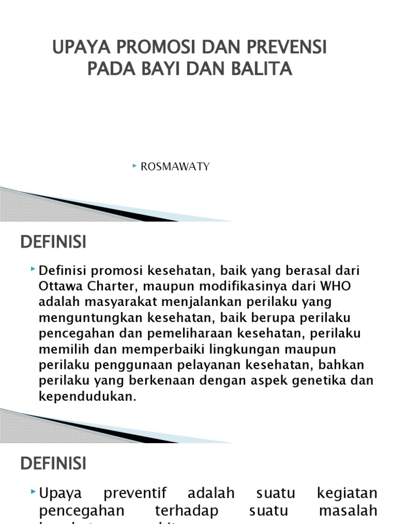 Upaya Promosi Dan Prevensi Dan Teknik Pengumpulan Data Fokus Pemfis | PDF