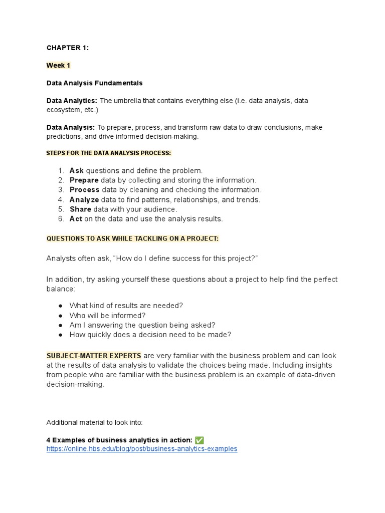 Notas - Curso Data Analysis | PDF | Data Analysis | Databases