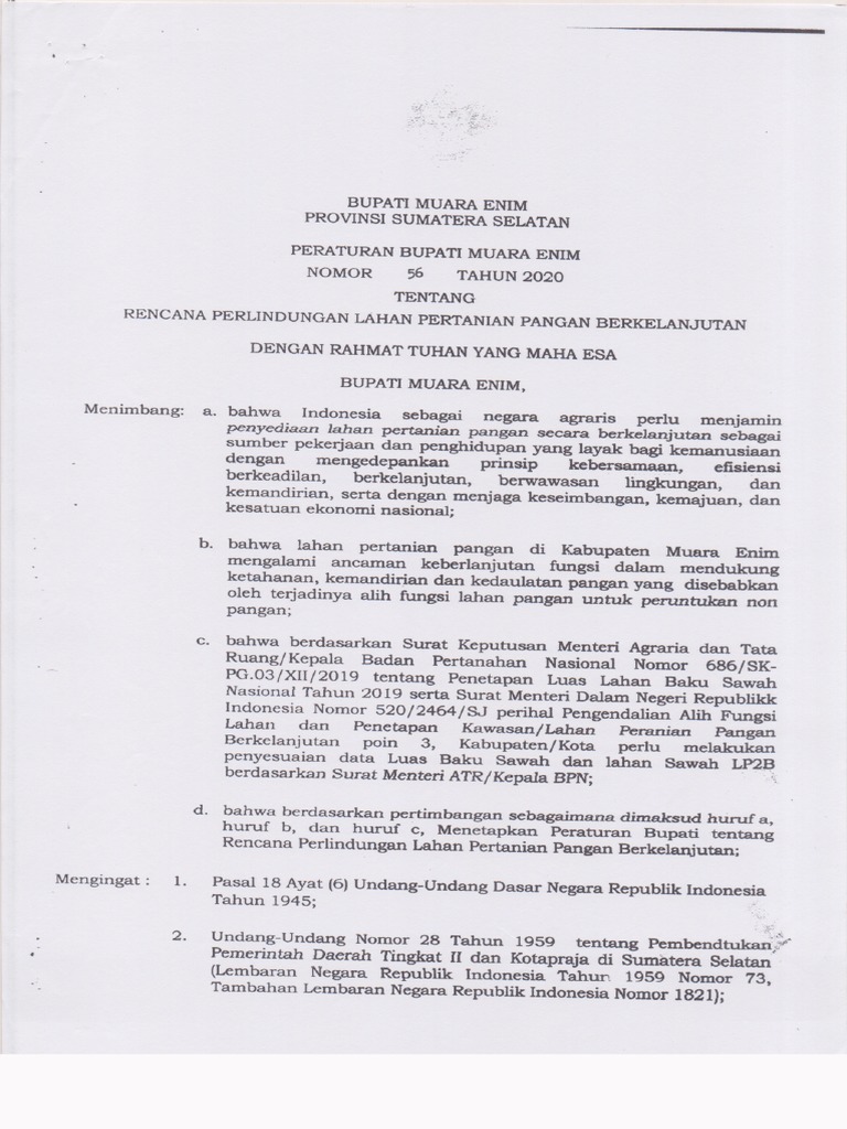 Perbup 56 LP2B | PDF