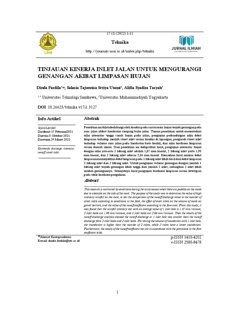 Jurnal Pertemuan 1 Mekanika Tanah Usm | PDF
