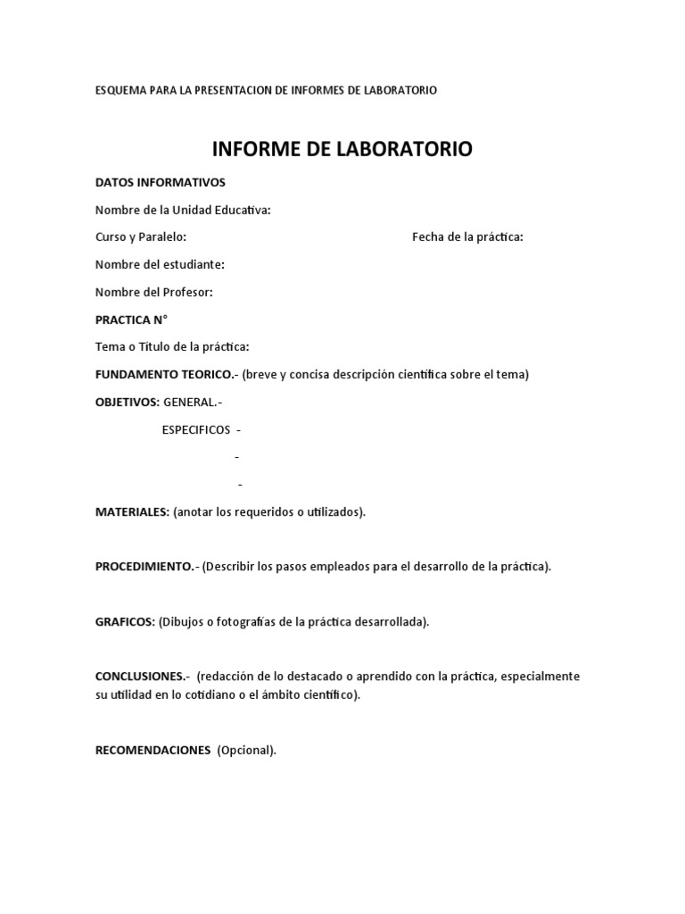 Informes de Laboratorio-1 | PDF