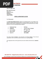 UAE Offer Letter Template | PDF | Travel Visa | Passport