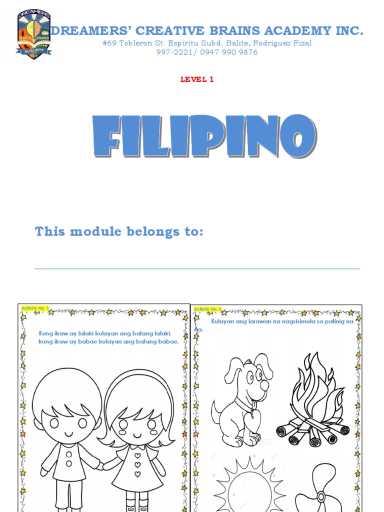 Level 1 Filipino | PDF
