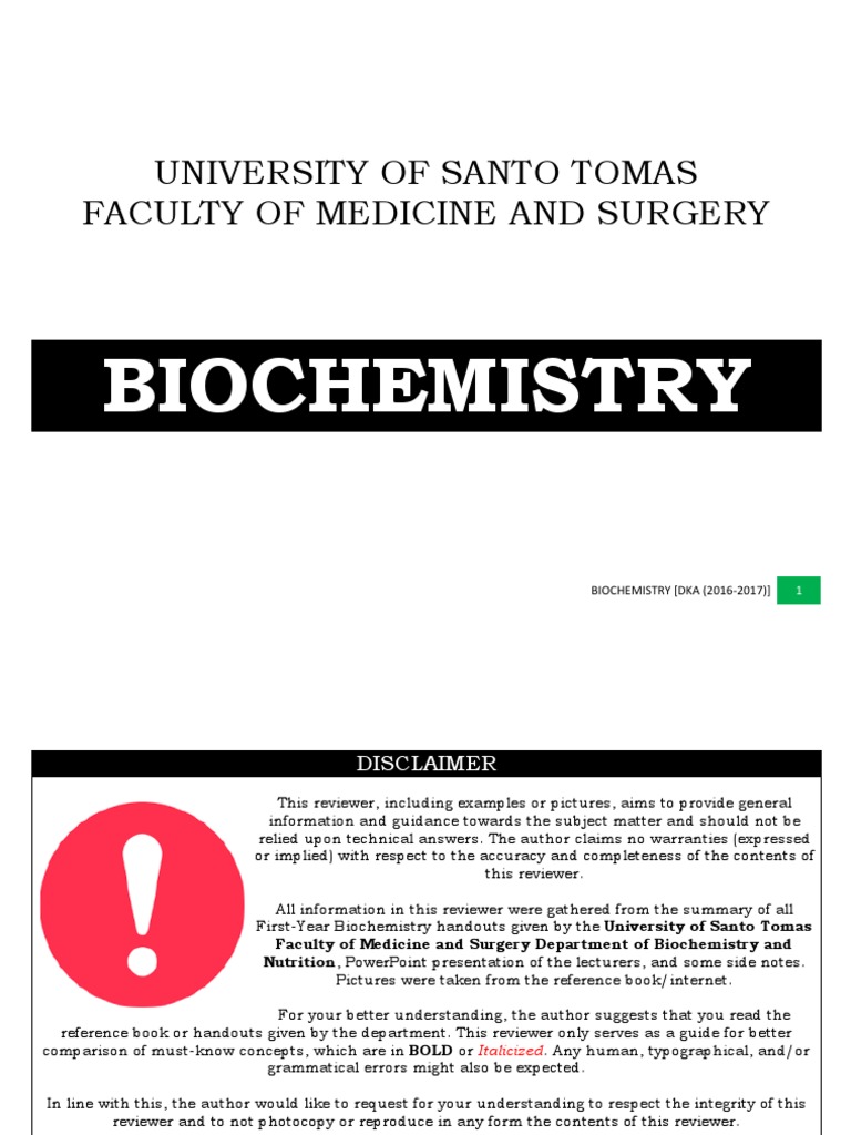 Biochemistry DKA NOTES | PDF | Redox | Chemical Bond