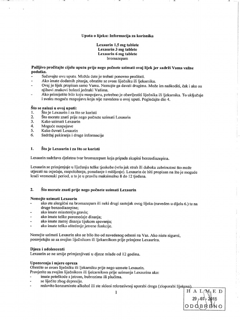 Lexaurin Uputa 29 07 2015 | PDF