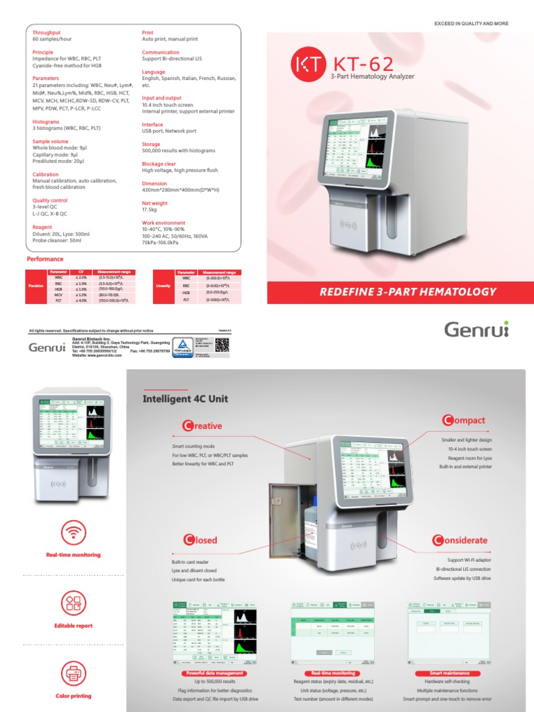 Genrui KT 62 Biotech Combodia | PDF | Usb | Computing