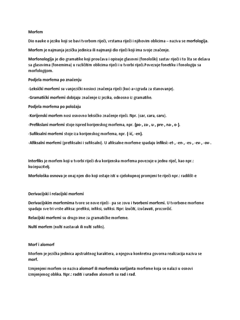 Zadaća Za Bosanski | PDF