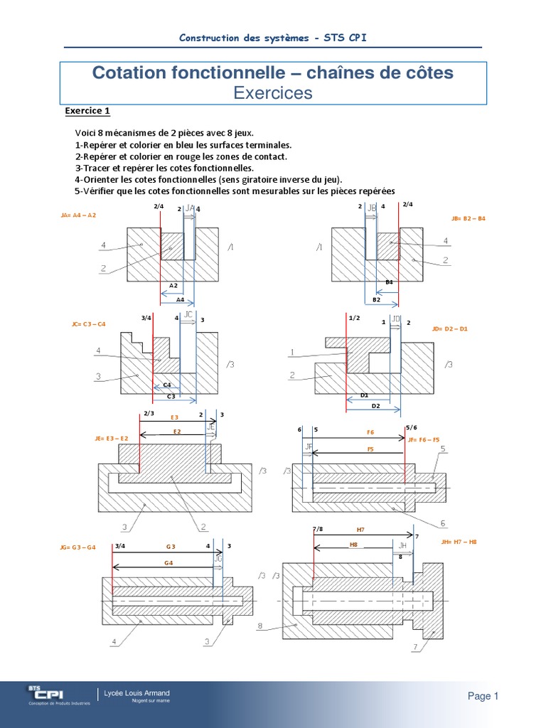 TD Cotation Fonctionnelle Correction | PDF | Échecs | Théorie (échecs)