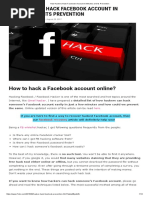 How To Hack Facebook Accounts - New Methods (Another Highly Detailed ...