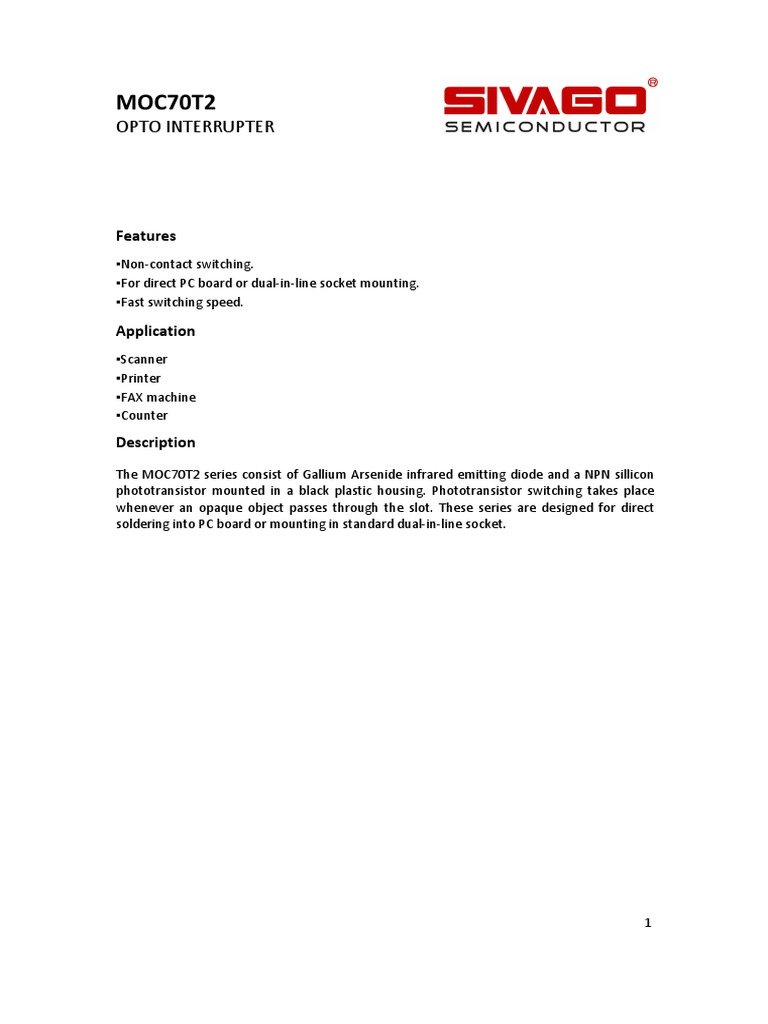 Moc 70 T | PDF | Diode | Reliability Engineering