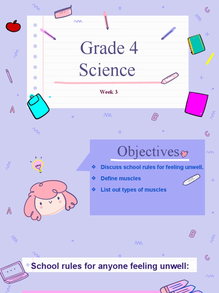 Grade 4 - Week 4 PPT On Muscles | PDF