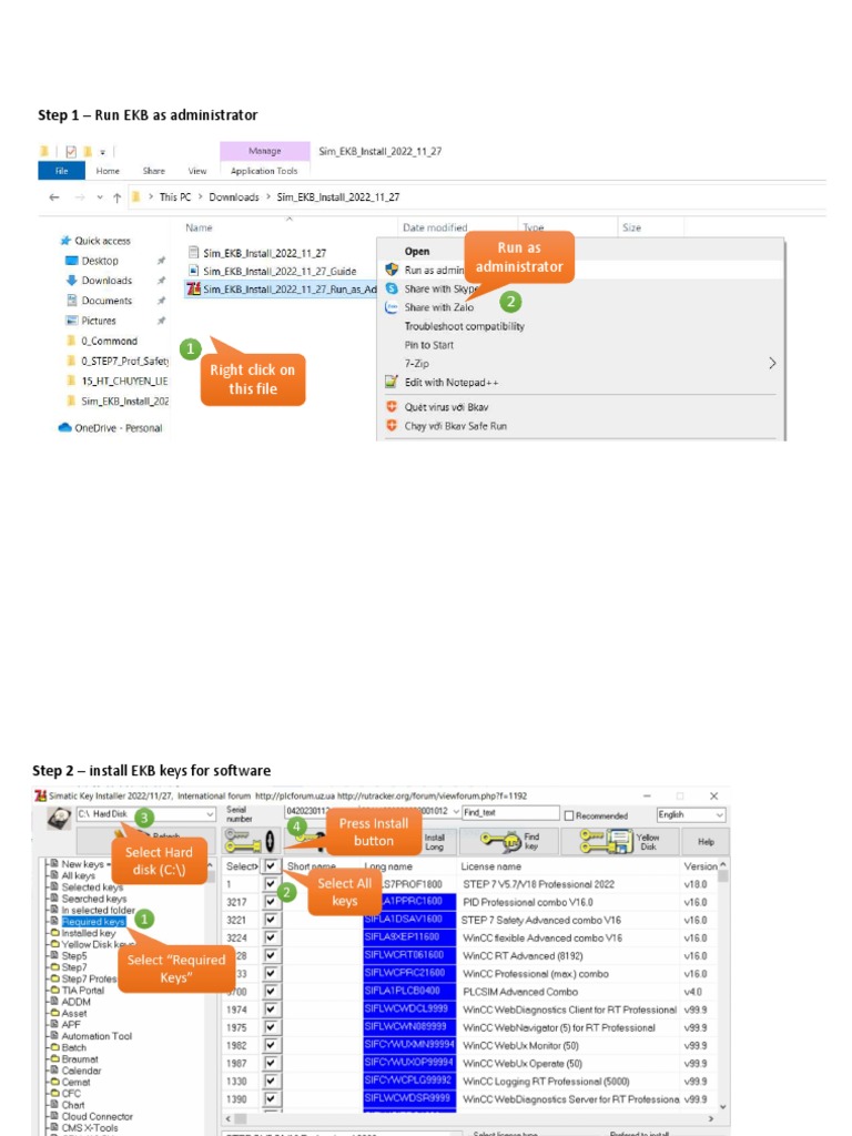 Sim EKB Install Guide | PDF