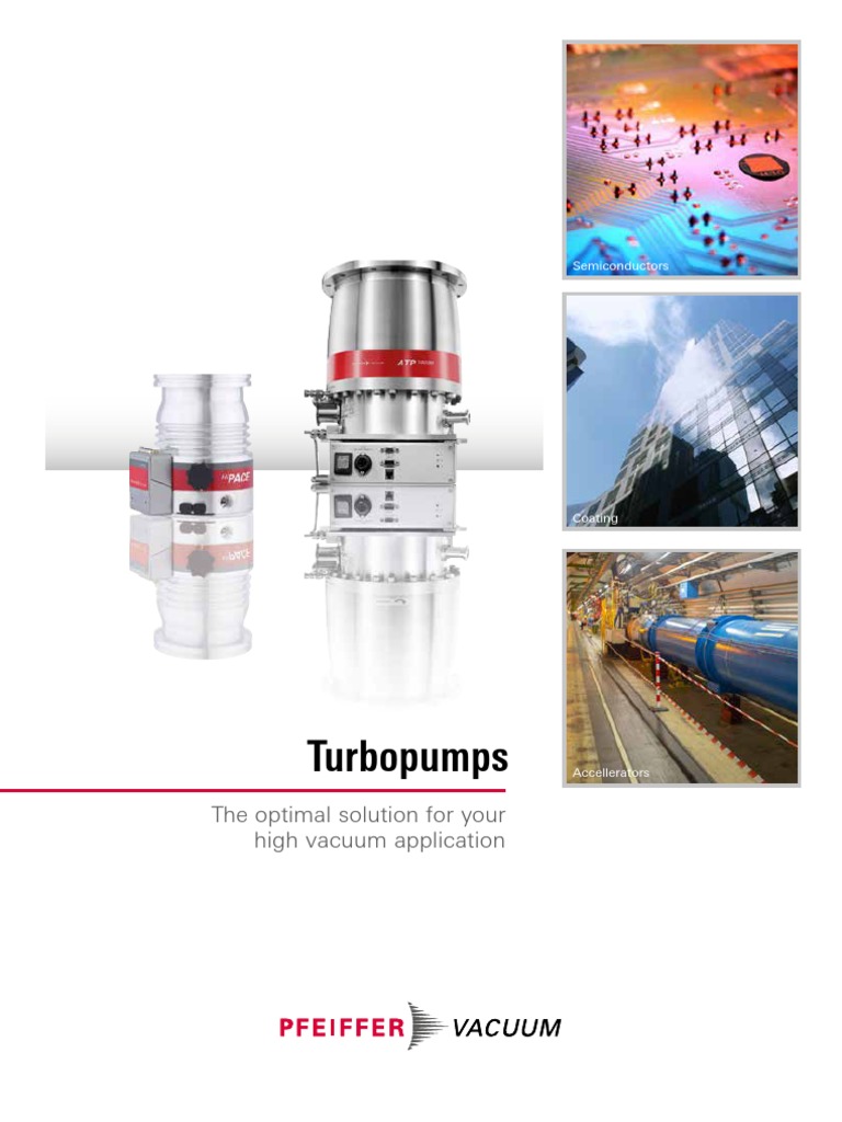 Pfeiffer Brochure-Turbopumps | PDF | Pump | Turbine