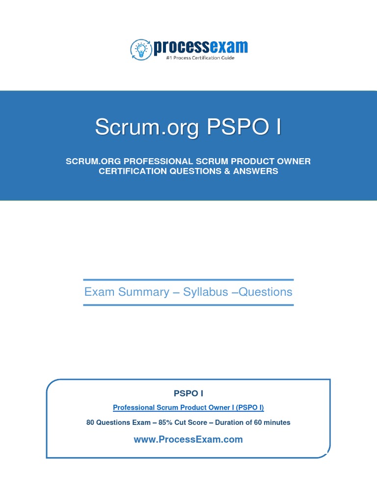 PSPO I Question Answer | PDF | Scrum (Software Development) | Business