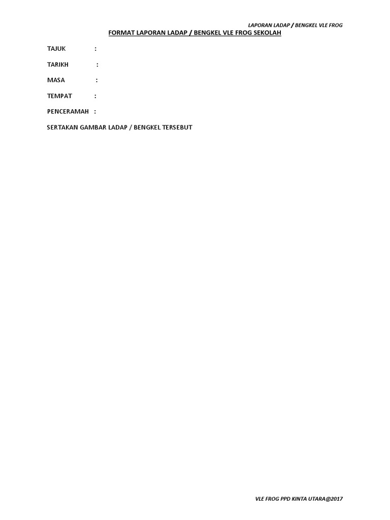 Format Laporan Ladap | PDF