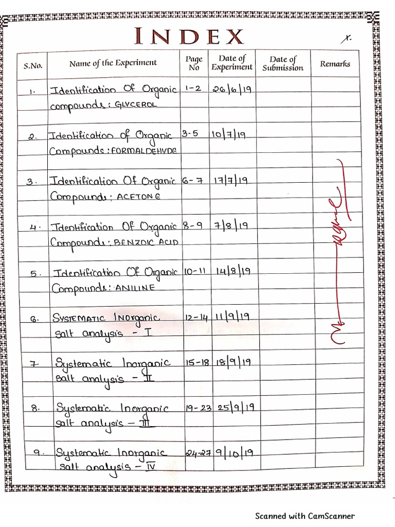 2nd Year Chemistry Isc Record | PDF