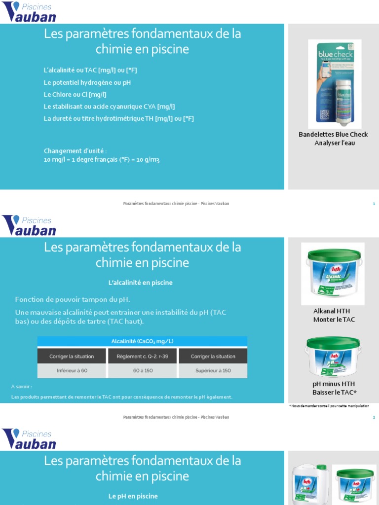 Les Bases de La Chimie en Piscine | PDF Les Bases de La Chimie en Piscine | PDF