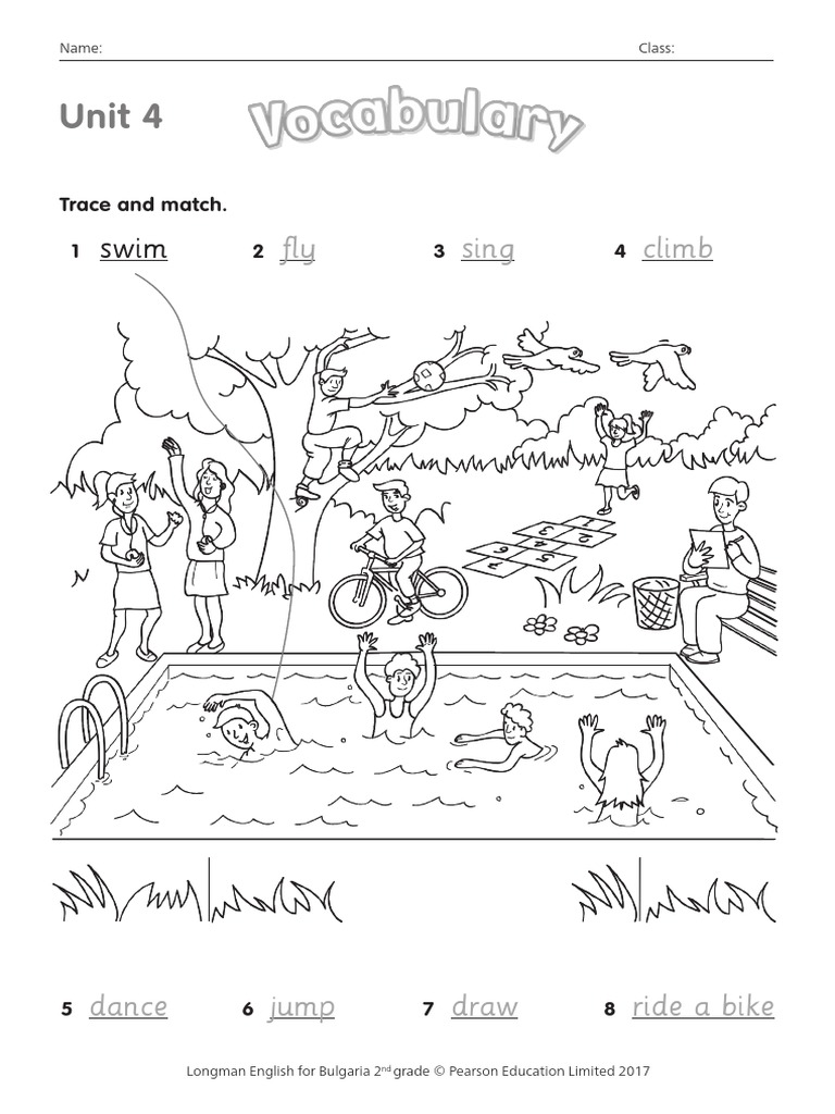 Longman English 2nd Grade - Unit 4 | PDF
