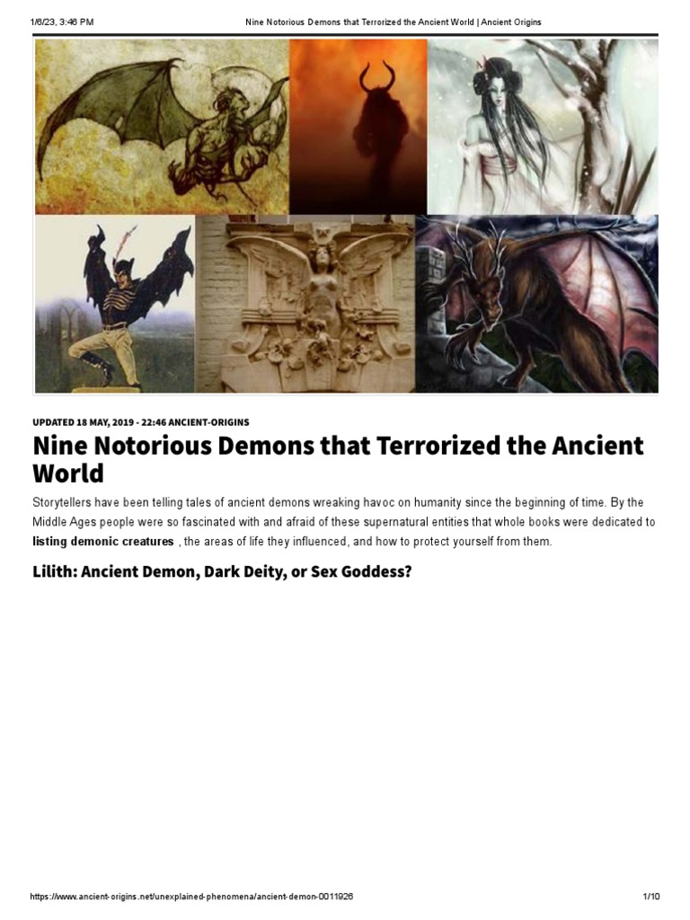 Nine Notorious Demons That Terrorized The Ancient World - Ancient ...