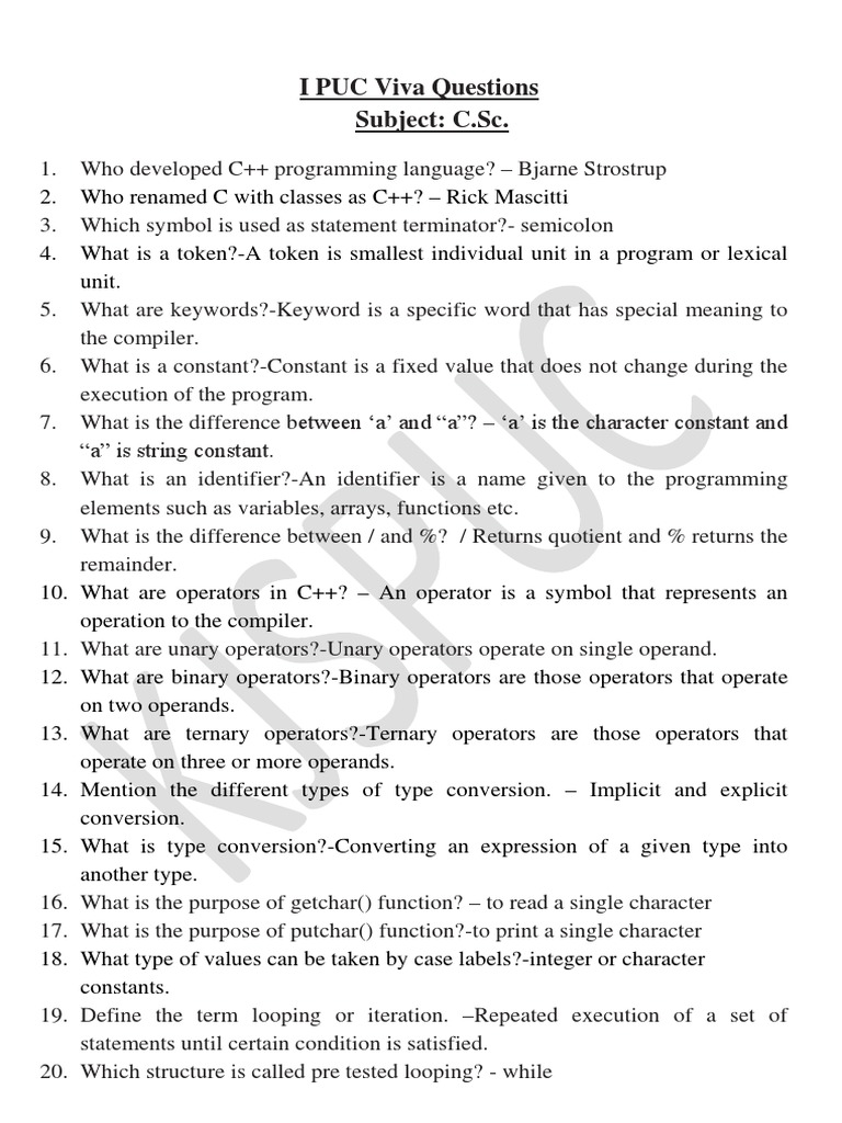 I Puc Viva | PDF | Control Flow | C++