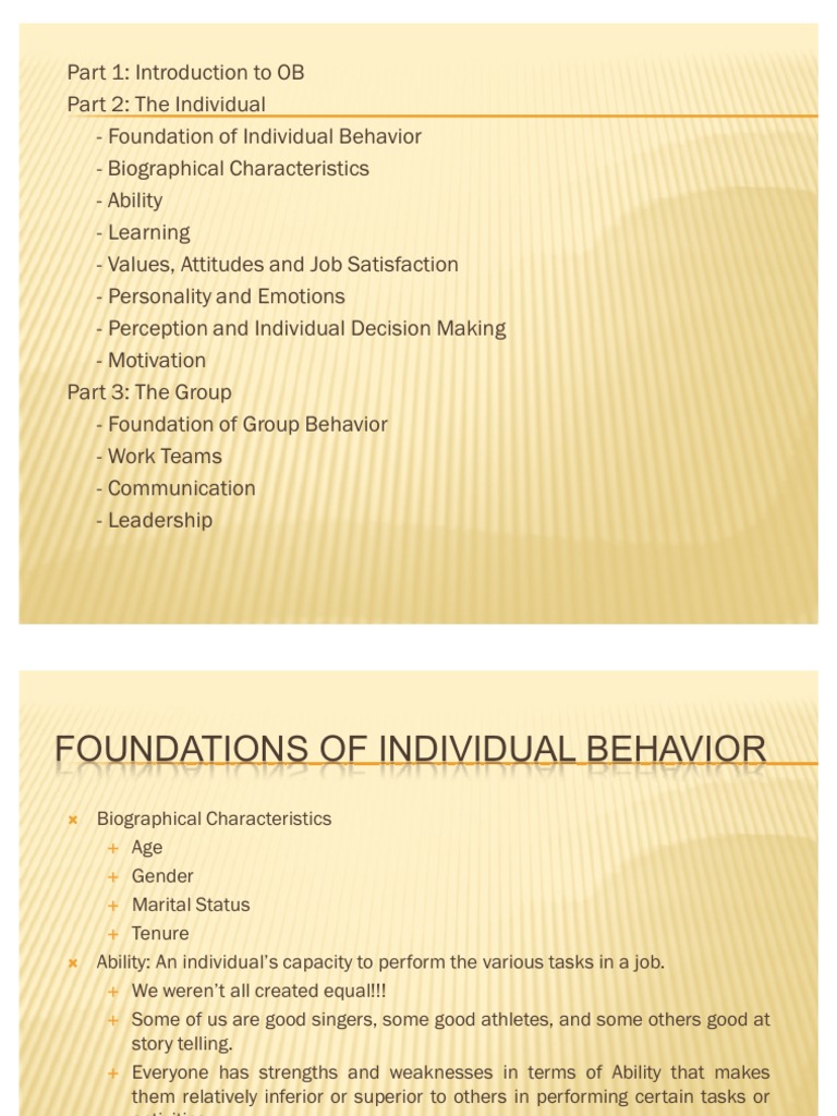 Foundations of Individual Behavior - Chap2 | Reinforcement | Classical ...