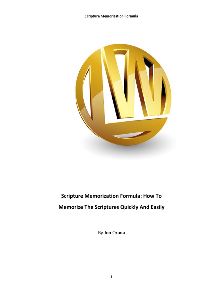 Scripture Memorization Guide | PDF | Memory | Thought
