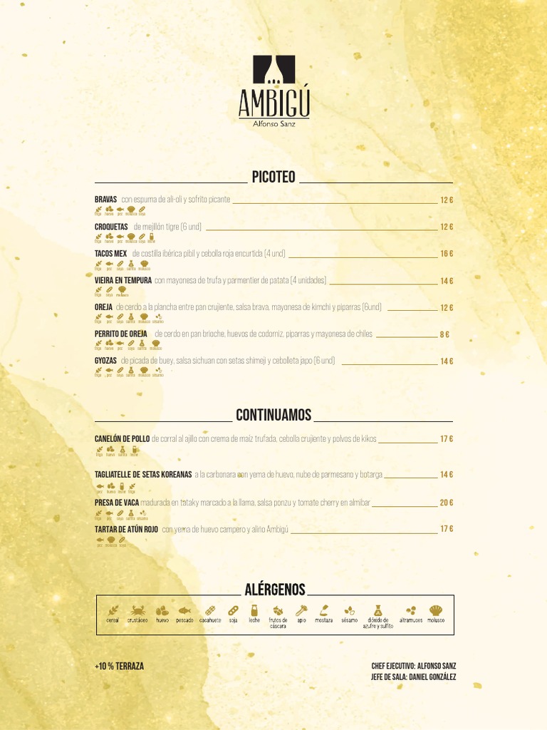 Nueva Carta Ambigu Alcalá | PDF | Postres | Comida regional y étnica