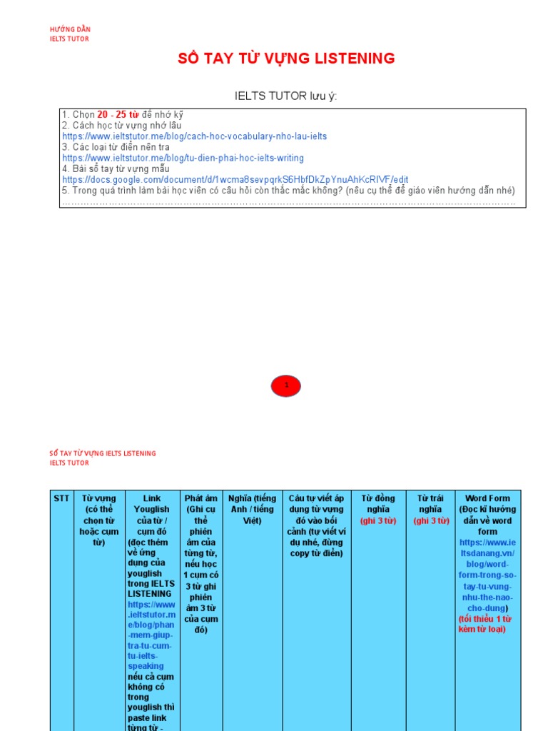 S Tay T V NG Listening | PDF
