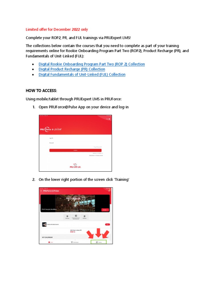 How To Access Digital ROP2 PR and FUL Via PRUExpert LMS | PDF | Business