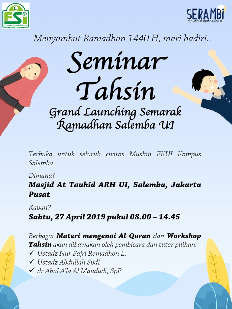 Poster Tahsin Serambi | PDF | Agama & Spiritualitas